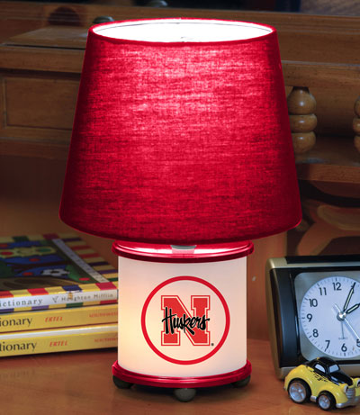 Nebraska Huskers NCAA College Accent Table Lamp