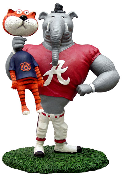 Alabama Crimson Tide NCAA College Rivalry Mascot Figurine