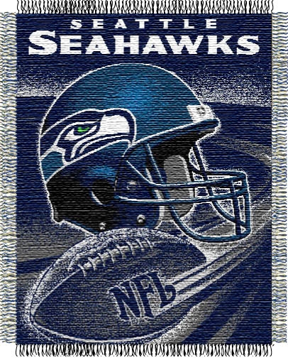 Seattle Seahawks NFL "Spiral" 48" x 60" Triple Woven Jacquard Throw