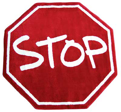 Stop Sign Rug (39" x 39")