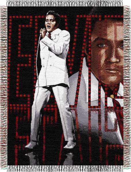 Elvis 68 48" x 60" Metallic Tapestry Throw