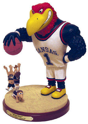 Kansas Jayhawks NCAA College Keep Away Mascot Figurine