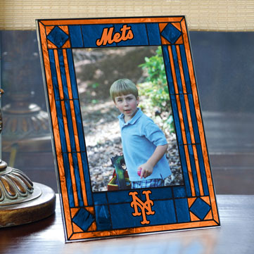 New York Mets MLB 9" x 6.5" Vertical Art-Glass Frame