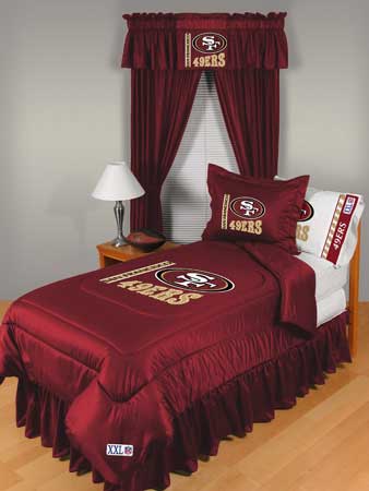 San Francisco 49ers Locker Room Comforter / Sheet Set