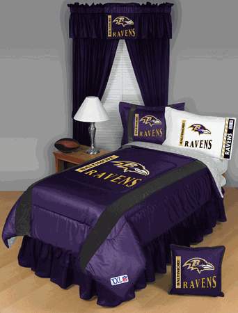 Baltimore Ravens Side Lines Comforter / Sheet Set