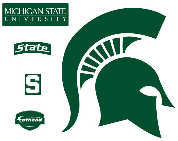 Michigan State Logo Fathead NCAA Wall Graphic