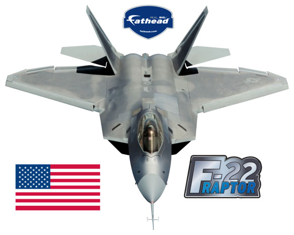 F-22 Raptor Fathead Military Wall Graphic