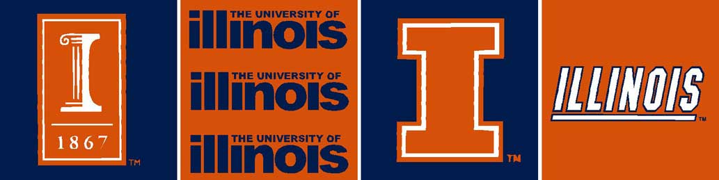 Illinois Illini 6" Tall Wallpaper Border