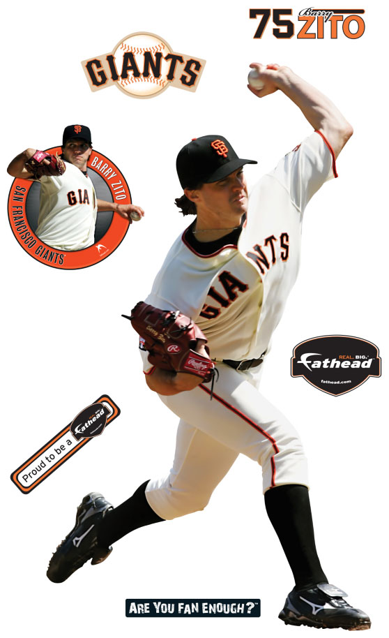 Barry Zito Fathead MLB Wall Graphic