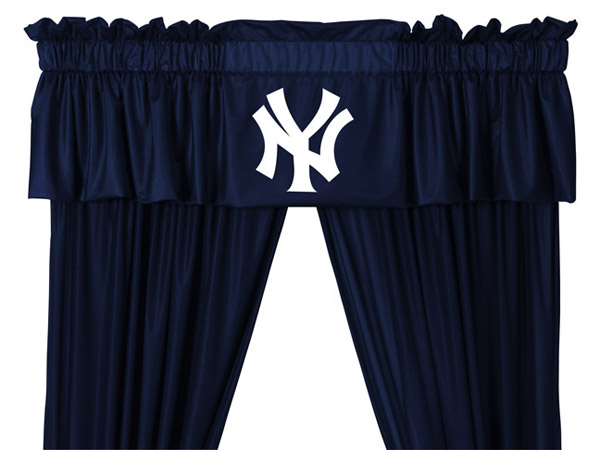 New York Yankees MLB Jersey Mesh Sidelines Window Valance