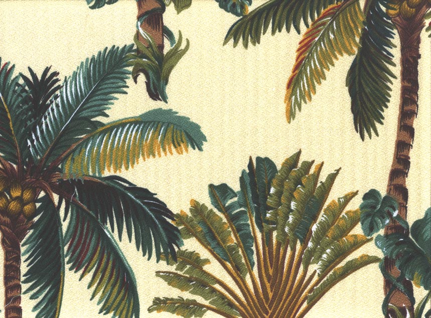 Ivory Palm Large Throw Blanket