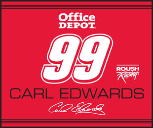#99 Carl Edwards Trackside Collection Blanket / Throw 60 x 50