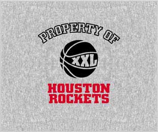 Houston Rockets 58" x 48" "Property Of" Blanket / Throw