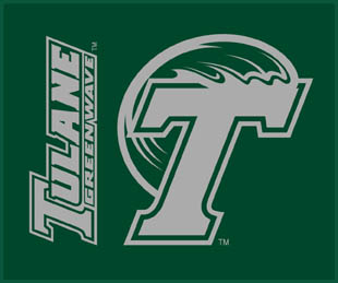 Tulane Green Wave 60" x 50" Classic Collection Blanket / Throw