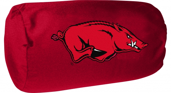 Arkansas Razorbacks NCAA College 14" x 8" Beaded Spandex Bolster Pillow