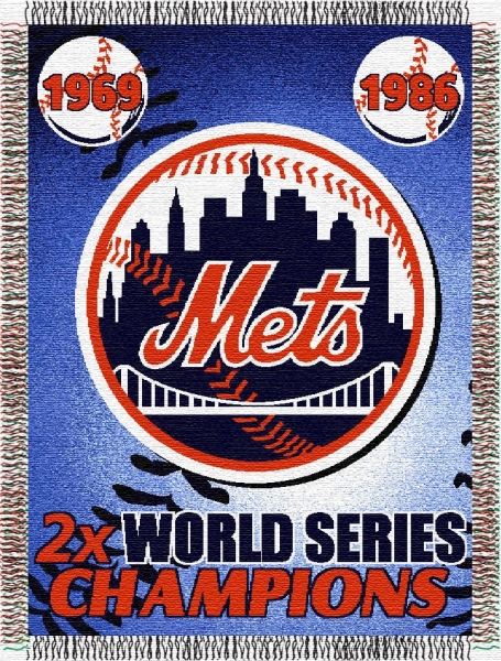 New York Mets MLB "Commemorative" 48" x 60" Tapestry Throw