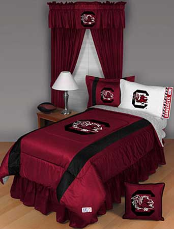South Carolina Gamecocks Side Lines Comforter / Sheet Set