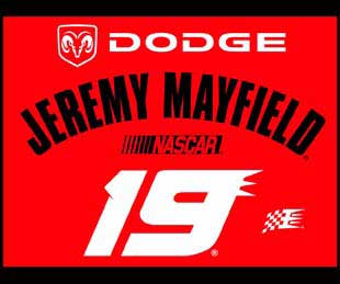 #19 Jeremy Mayfield 60" x 50" Race Day Collection Blanket / Throw