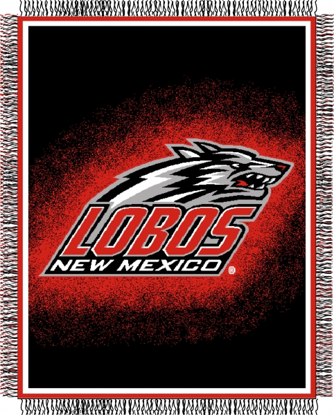 New Mexico Lobos NCAA College "Focus" 48" x 60" Triple Woven Jacquard Throw