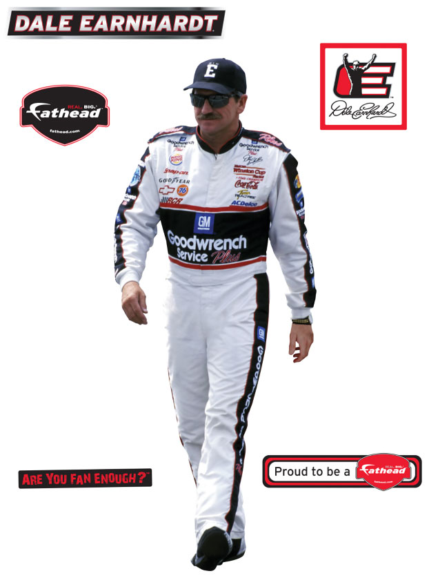 Dale Earnhardt Sr. - Driver Fathead NASCAR Wall Graphic