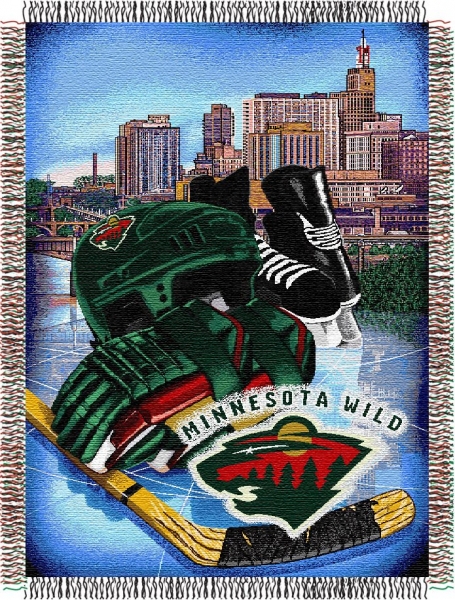 Minnesota Wild NHL Style "Home Ice Advantage" 48" x 60" Tapestry Throw