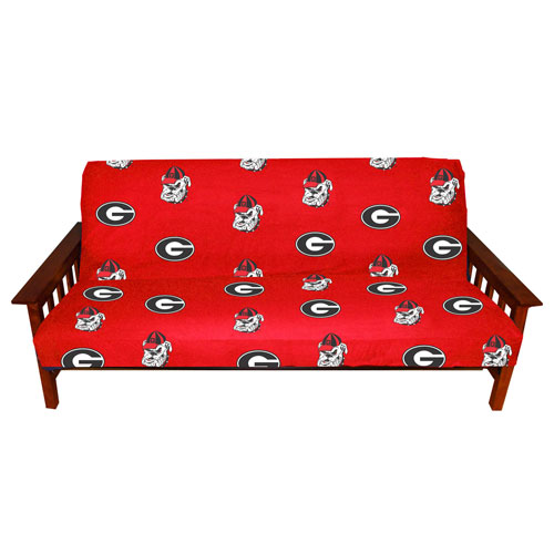 UGA University of Georgia Bulldogs Full Size Futon Cover