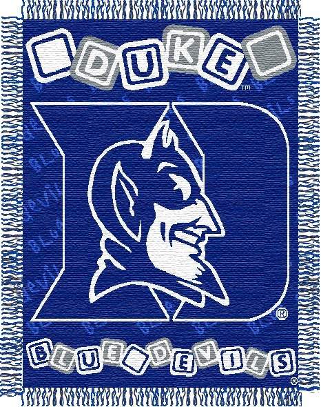 Duke Blue Devils NCAA College Baby 36" x 46" Triple Woven Jacquard Throw