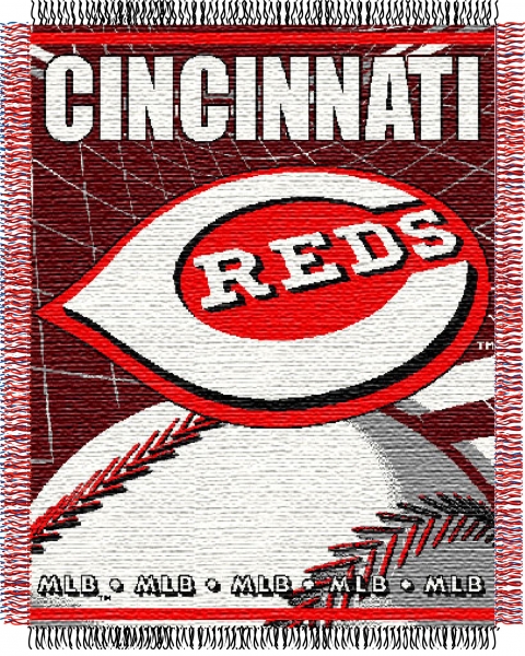 Cincinnati Reds MLB 48"x 60" Triple Woven Jacquard Throw