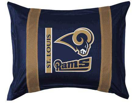 St. Louis Rams Side Lines Pillow Sham