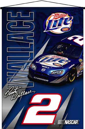 #2 Rusty Wallace 29" x 45" Deluxe Wallhanging