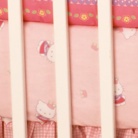 Hello Kitty Princess Crib Sheet