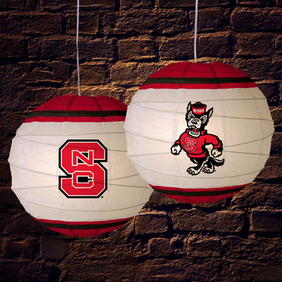 North Carolina State Wolfpack NCAA College 18" Rice Paper Lamp