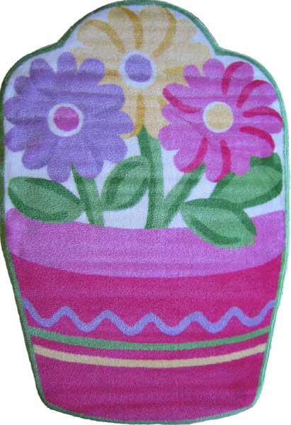 Flower Pot Rug (39" x 58")