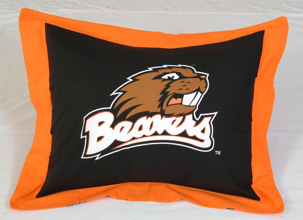 Oregon State Beavers 100% Cotton Sateen Standard Pillowsham