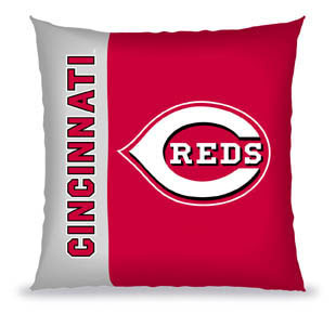 Cincinnati Reds 27" Vertical Stitch Pillow