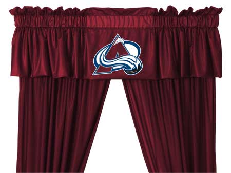 Colorado Avalanche Locker Room Window Valance