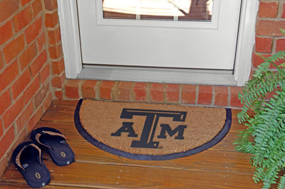 Texas A&M Aggies NCAA College Half Moon Outdoor Door Mat