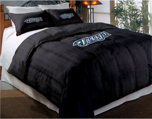 Toronto Blue Jays MLB Twin Chenille Embroidered Comforter Set with 2 ...