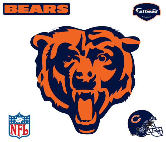 Chicago Bears Logo Fathead NFL Wall Graphic