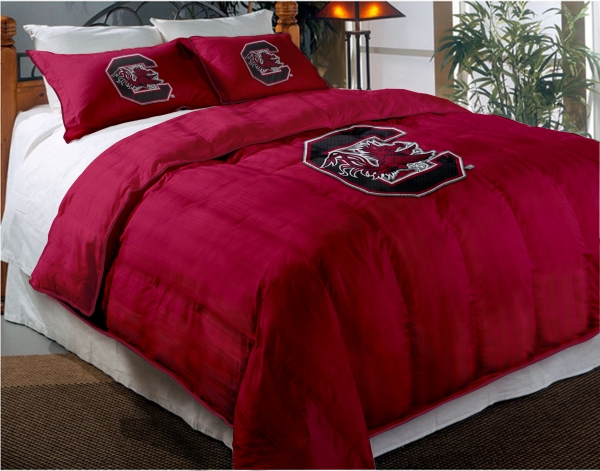 South Carolina Gamecocks College Twin Chenille Embroidered Comforter ...