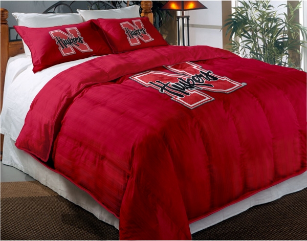 Nebraska Cornhuskers College Twin Chenille Embroidered Comforter Set ...