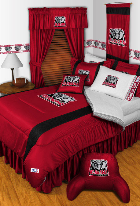 Alabama Crimson Tide Side Lines Comforter / Sheet Set