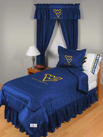West Virginia Mountaineers Locker Room Comforter / Sheet Set