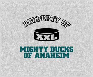 Anaheim Mighty Ducks 58" x 48" "Property Of" Blanket / Throw