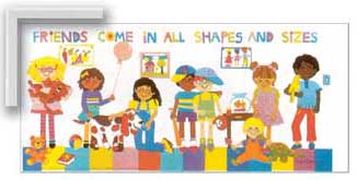 Friends - All Shapes & Sizes - Canvas