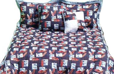 Dawn Patrol Blue Woodie Twin Hugger Comforter