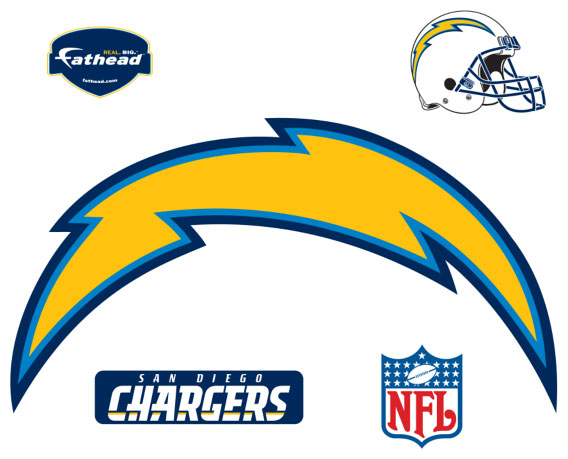 San Diego Chargers Logo Fathead NFL Wall Graphic