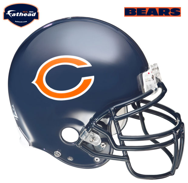 Chicago Bears Helmet Fathead NFL Wall Graphic