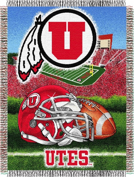 Utah Utes NCAA College "Home Field Advantage" 48"x 60" Tapestry Throw