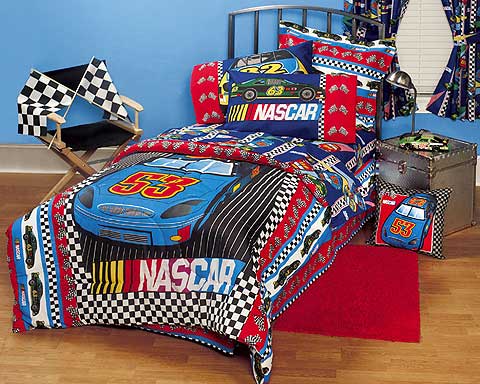 Nascar Fast Track Full Comforter / Sheet Set
